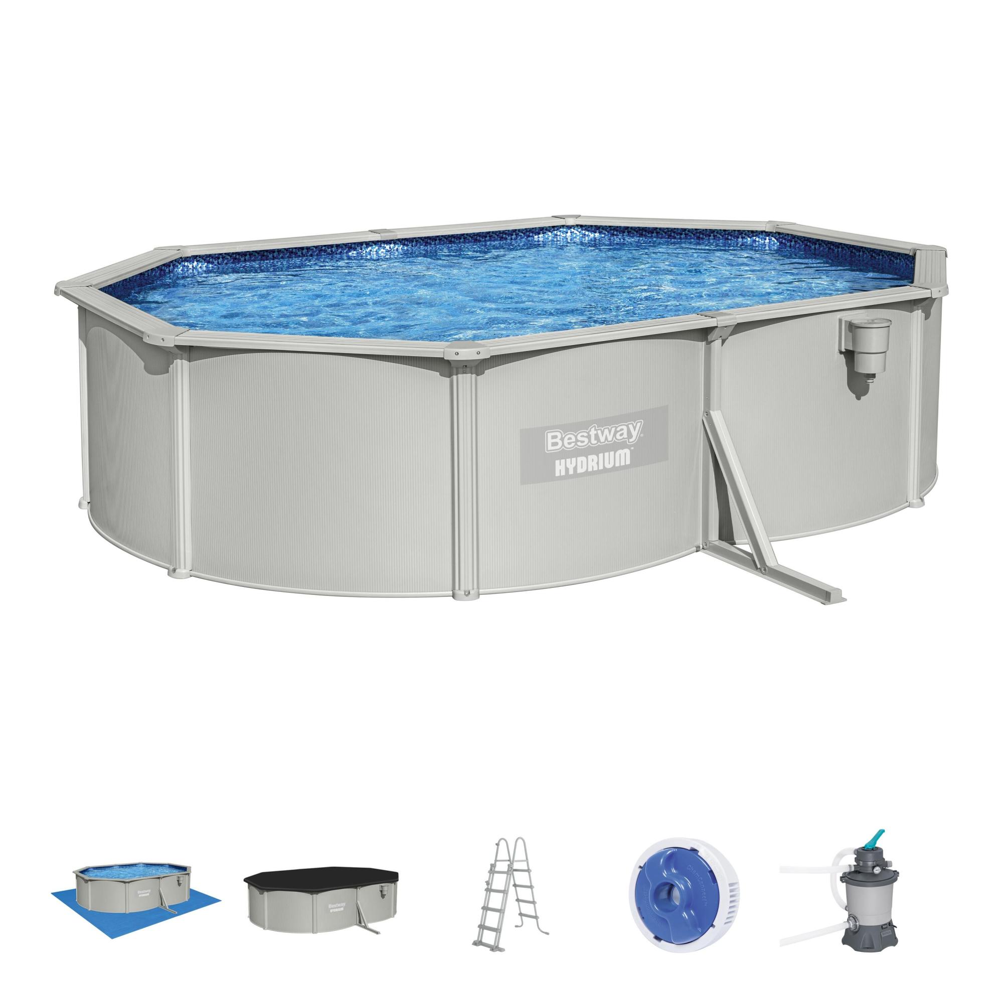 Bestway Hydrium Bovengrondse Zwembad Set met Stalen Wanden 5,00 m x 3 ...